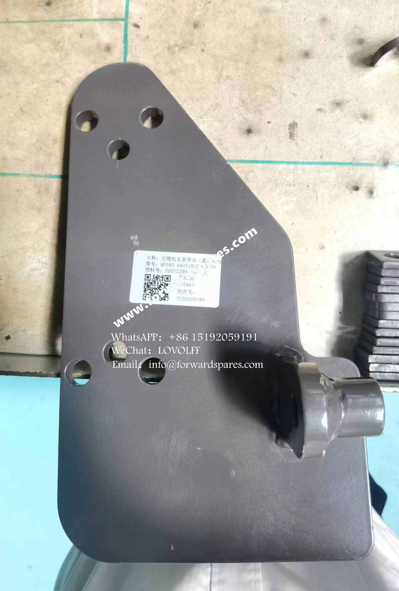 9F565-68A010100B0/5R compressor bracket welding assembly - Forward spares